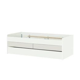 M&ouml;bel Kraft Duobett mit Stauraum Grow Up - wei&szlig; - Materialmix - 97 cm - 66 cm - M&ouml;bel Kraft