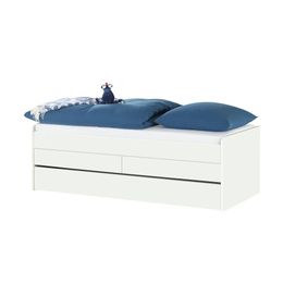 M&ouml;bel Kraft Duobett mit Stauraum Grow Up - wei&szlig; - Materialmix - 127 cm - 66 cm - M&ouml;bel Kraft
