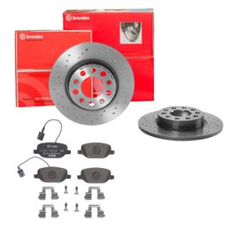 Brembo Bremsensatz-Hinterachse XTRA LINE SK8K0F9T99 Bremsensatz, Scheibenbremse hinten rechts links Gelocht 278mm f&uuml;r ALFA ROMEO JEEP FIAT (GAC FCA) 5