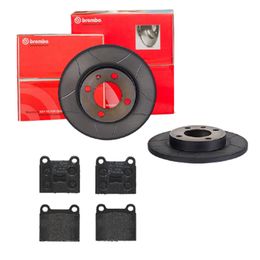 Brembo Bremsensatz-Vorderachse MAX LINE / STANDARD SK8K0F3N62 Bremsensatz, Scheibenbremse vorne rechts links Geschlitzt 239mm f&uuml;r SKODA VW SEAT AUDI 8
