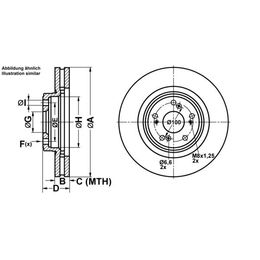 ATE Bremsscheibe 24.0132-0172.1 vorne rechts links bel&uuml;ftet 320mm f&uuml;r HONDA 45251-TL0-G51 45251-TL0-G50