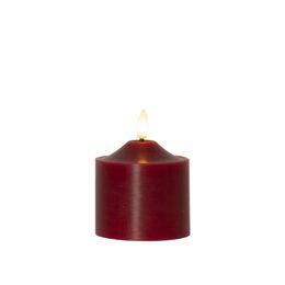 MARELIDA LED Kerze Flamme Echtwachs 3D Flamme H: 9,5cm in rot | Gr.: onesize