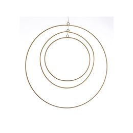 MARELIDA Dekoringe Metallringe f&uuml;r DIY/zum Basteln 30/20/15cm in gold | Gr.: onesize