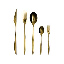 Beliani 30-tlg Besteck Set FARFALLE in Gold | Gr.: onesize