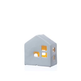 MARELIDA LED Lichthaus Dekohaus Leuchthaus mit Batterien H: 13cm in wei&szlig; | Gr.: onesize