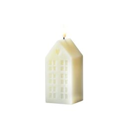 MARELIDA LED Kerze Haus Echtwachskerze in Hausform H: 15cm in creme | Gr.: onesize
