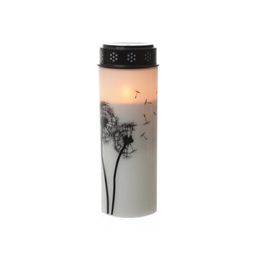 MARELIDA LED Grabkerze Grablicht Pusteblume bis 2500 Stunden H: 21cm in wei&szlig;, schwarz | Gr.: onesize