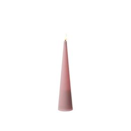 MARELIDA LED Kegelkerze Outdoorkerze in Kegelform Timer H: 25cm in rosa | Gr.: onesize