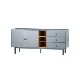 home24 Sideboard LINDALE 180 cm in Blaugrau | Gr.: onesize