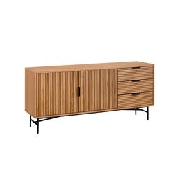 home24 Sideboard KNIVS 2 T&uuml;ren in Eiche | Gr.: onesize