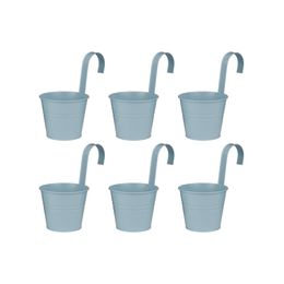 Butlers H&auml;ngetopf ZINC 6er-Set in Hellblau | Gr.: onesize