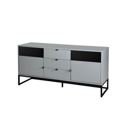 home24 Sideboard KOONO 160 cm in Blaugrau | Gr.: onesize