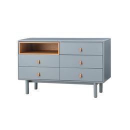 home24 Sideboard LINDALE 120 cm in Blaugrau | Gr.: onesize