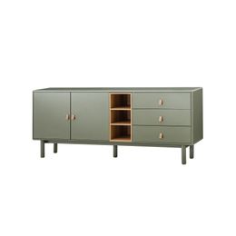 home24 Sideboard LINDALE 180 cm in Olivgr&uuml;n | Gr.: onesize