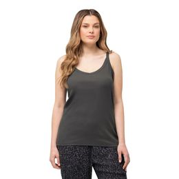 Ulla Popken Strick-Top in graphitgrau | Gr.: 58-60