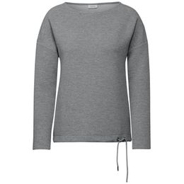 Cecil Langarmshirt in platinum grey mel. | Gr.: M