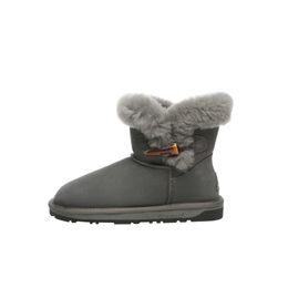 EVERAU Australia Horn Toggle Mini Stiefel Robin in Grau | Gr.: 36