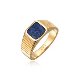 Kuzzoi Ring 925 Sterling Silber Siegelring in Gold | Gr.: 64