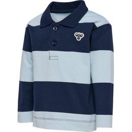 Hummel Shirt "Hmlmini Loose Stripe Polo Shirt" in Blau | Gr.: 80