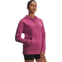 Under Armour Hoodie "Icon Fleece Taped Hoodie" in Rot | Gr.: M