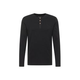 Mustang Longsleeve 1er Pack in Schwarz | Gr.: S