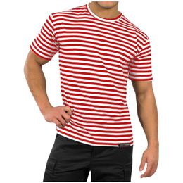 Normani Outdoor Sports Marine T-Shirt Моskau in Rot/Wei&szlig; | Gr.: S