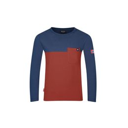 Trollkids Longsleeve Bergen in red clay/mystic blue | Gr.: 92