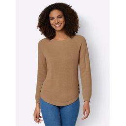 WITT WEIDEN Rundhalspullover in camel | Gr.: 50