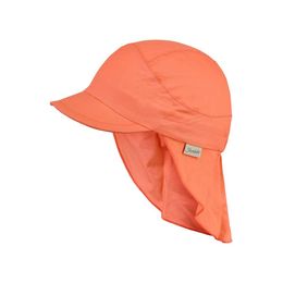 Sterntaler Schirmm&uuml;tze mit Nackenschutz Basic in leuchtorange | Gr.: 57 cm