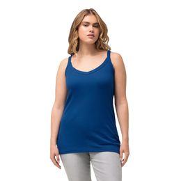 Ulla Popken Strick-Top in azurblau | Gr.: 54-56