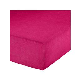 Erwin M&uuml;ller Erwin M&uuml;ller Frottee Spannbettlaken Erding in pink | Gr.: 90x190 cm - 100x200 cm