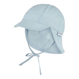 Sterntaler Schirmm&uuml;tze mit Nackenschutz uni in bleu | Gr.: 49 cm