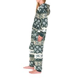 Normann M&auml;dchen Schlafanzug Jumpsuit Coralfleece in gr&uuml;n | Gr.: 140