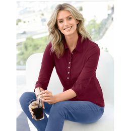 WITT WEIDEN Poloshirt in bordeaux | Gr.: 48