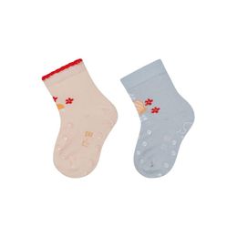 Sterntaler ABS Krabbelsocken 2er-Pack Schildkr&ouml;te in lichtrosa | Gr.: 20