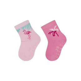 Sterntaler ABS Socken 2er-Pack Flamingo in rose | Gr.: 20