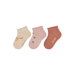 Sterntaler Sneaker Socken 3er-Pack Pferd in ecru farbend | Gr.: 34