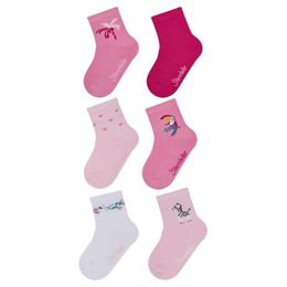 Sterntaler Socken 6er-Pack Blumen in wei&szlig; | Gr.: 18