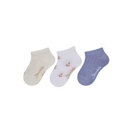 Sterntaler Sneaker Socken 3er-Pack Hippo in lichtgrau | Gr.: 18