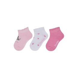 Sterntaler Sneaker Socken 3er-Pack Zebra in rose | Gr.: 34