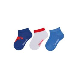 Sterntaler Sneaker Socken 3er-Pack Krebs in bl&auml;ulich | Gr.: 18