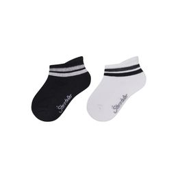 Sterntaler Sneaker Socken 2er-Pack Ringel in schwarz | Gr.: 26