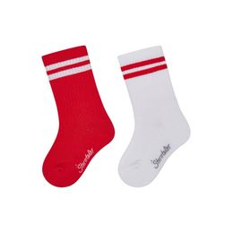 Sterntaler Active Socken Ringel 2er-Pack in mittelrot | Gr.: 34