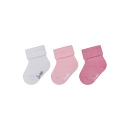 Sterntaler Baby Socken 3er-Pack uni in rosa | Gr.: 14