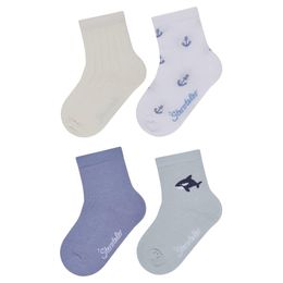 Sterntaler Socken 4er-Pack Anker in wei&szlig; | Gr.: 30