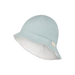 Sterntaler Wende-Sonnenhut uni in hellt&uuml;rkis | Gr.: 43 cm