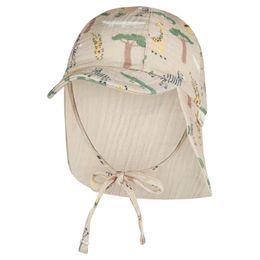Sterntaler Schirmm&uuml;tze mit Nackenschutz Safari in beige | Gr.: 43 cm