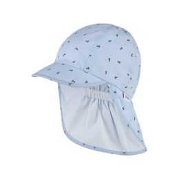 Sterntaler Schirmm&uuml;tze mit Nackenschutz Anker in himmelblau | Gr.: 53 cm