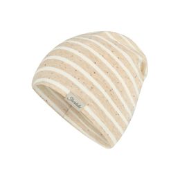 Sterntaler Beanie Streifen in taupe | Gr.: 55 cm