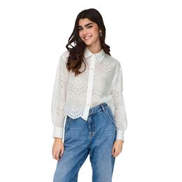 Only Bluse ONLVALAIS L/S in Wei&szlig; | Gr.: M
